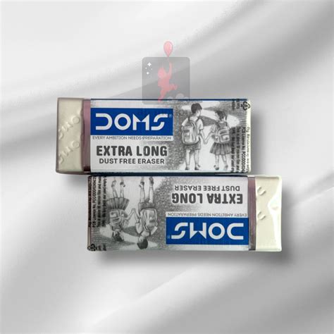 Doms Extra Long Eraser Rubber 2 Piece