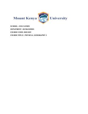 Geog Bk2 Mr Ogoti R Lecture Notes For Lecturing And Preparation For Exams GEOGRAPHY FORM