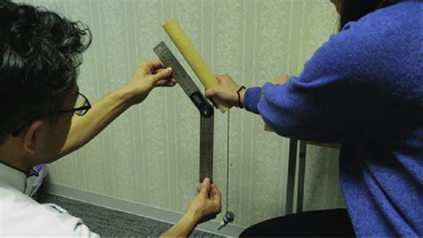 Goniometer Placement The Stationary Arm Of Goniometer Was Aligned With