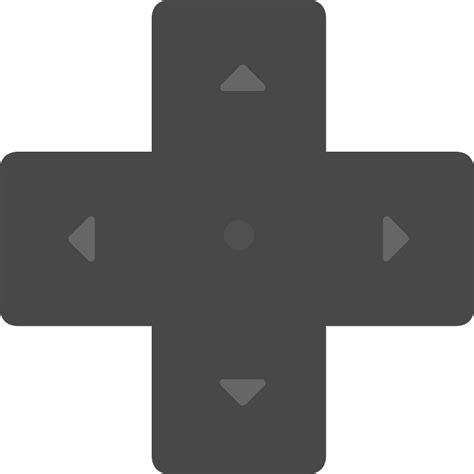 Square Dark Flat Ui Button 04 04 Dpad Free Vector Icons On