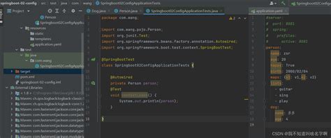 初学springboot，yaml注入person类不输出不停止咋回事 Csdn博客
