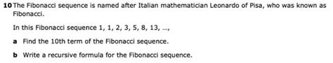 10 The Fibonacci Sequence Is Named After Italian Mathematician Leonardo Of Pisa Who Was Known