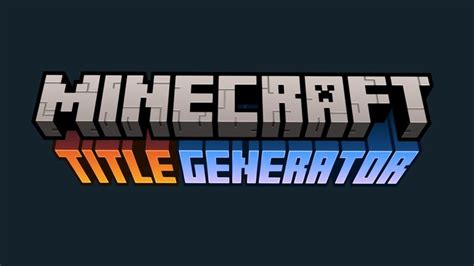 Minecraft Title Generator 3d Models Sketchfab