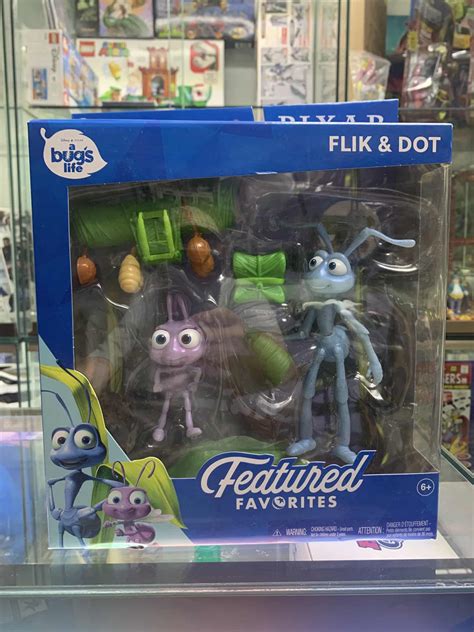 Mattel Disney Pixar A Bugs Life Flik And Dot Action Figure Set New In