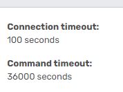 Timeouts On Databases Community