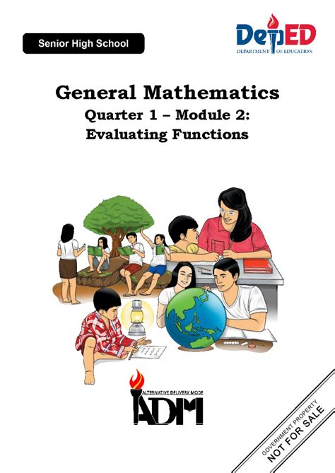 Gen Math11 Q1 Module 2 Evaluating Functions General Mathematics