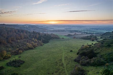 Shirburn Hill Sunset In The Chilterns Photos By Drone Grey Arrows
