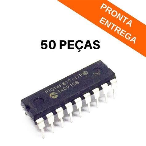 Kit peças Ci Microcontrolador PIC F I P DIP Microchip