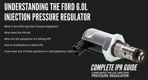 Understanding The Ford 60l Diesel Ipr Valve A Complete Guide