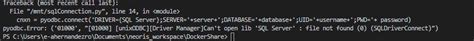 Error In Driver Sql Server Issue 120 MarketSquare Robotframework