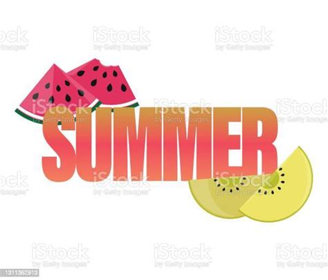 여름 시즌 컨셉 안녕하세요 여름 레터링 수박여름 그래픽 배경 그래픽 벡터입니다 그림 0명에 대한 스톡 벡터 아트 및 기타 이미지 Istock