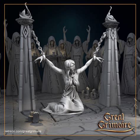 Sacrifice Girl Sacrifice Dark Ritual Dark Magic 32mm 28mm Fantasy