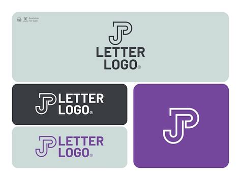 premium vector flat design jp logo template