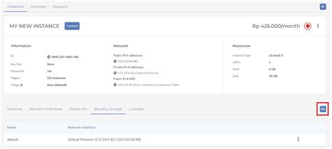 Create Security Group Eranyacloud