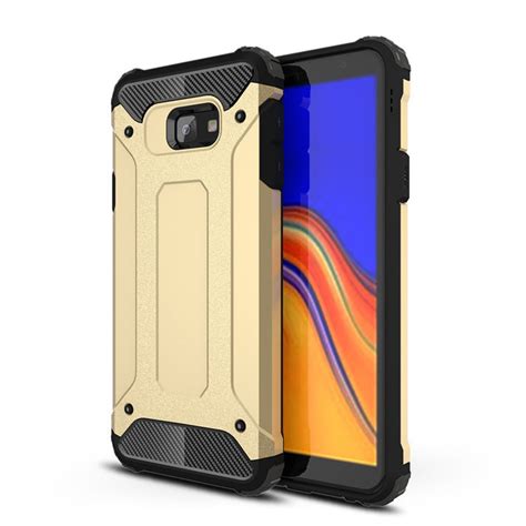 Odolný Kryt Hybrid Armor Zlatý Samsung Galaxy J4 J4 Plus Levné Kryty