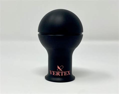 Vertex Monochrome Shift Knob Black With Pink Logo Limited Edition