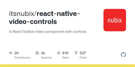 GitHub Itsnubix React Native Video Controls A React Native Video