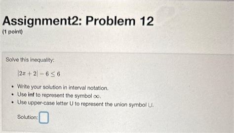 Solved Assignment2 Problem 12 1 Point Solve This
