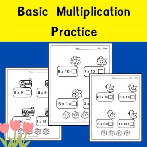 Basic Multiplication Practicemath Worksheets And Lessonmath Activities