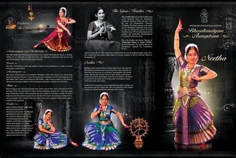 Program Brochure For Arangetram Designing And Printing In Usa