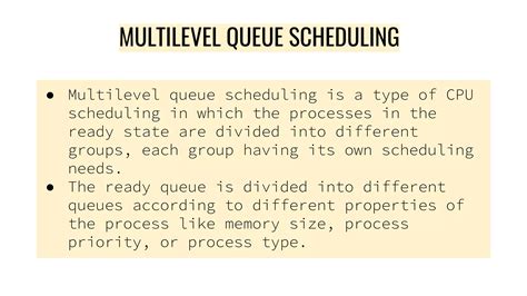 multilevel queue scheduling ppt