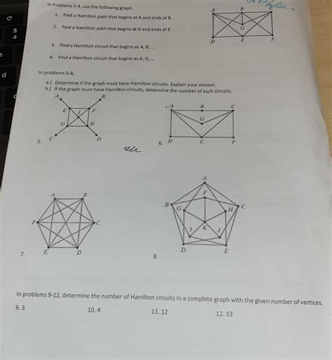 Solved In Problems 1 4 Use The Following Graph 1 Find A