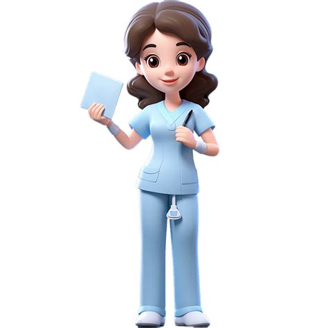 3d护士系列人物贴纸2