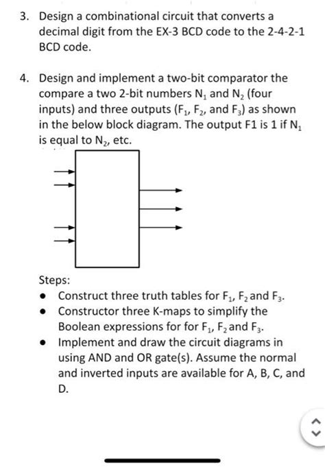 solved 3 design a combinational circuit that converts a
