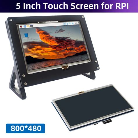 Raspberry Pi 4 Pi 5 Model B 5 Inch Touchscreen Tft 800x480 Display Lcd Touch Screen For