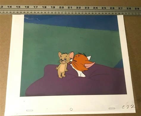 Tom And Jerry Production Cel And Drawing Chuck Jones Unshrinkable Jerry Mouse 1964 2095894267