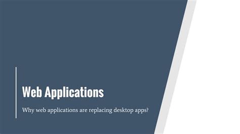 Web Applications Pptx Web Development Internet