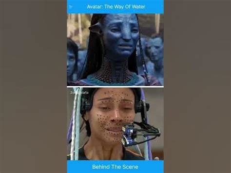 Zoe Saldaña Behind The Scene In Avatar The Way Of Water Shorts