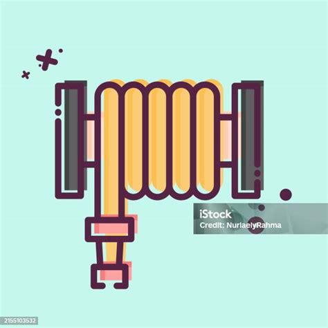 아이콘 소방 호스 긴급 기호와 관련이 있습니다 Mbe 스타일 심플한 디자인 일러스트레이션 경외감에 대한 스톡 벡터 아트 및 기타 이미지 Istock