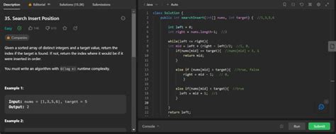 Ankana Majee On Linkedin Algorithmchallenge Searchinsertposition