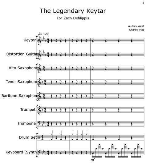 The Legendary Keytar Sheet Music For Electric Guitar Distortion