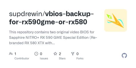 GitHub Supdrewin Vbios Backup For Rx Gme Or Rx This Repository Contains Two Original