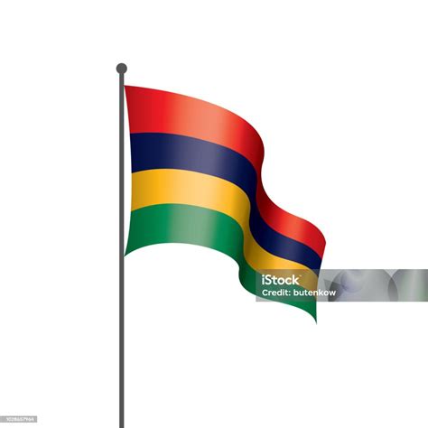 모리셔스 플래그 흰색 배경 벡터 일러스트 레이 션 0명에 대한 스톡 벡터 아트 및 기타 이미지 0명 3차원 형태 기 Istock