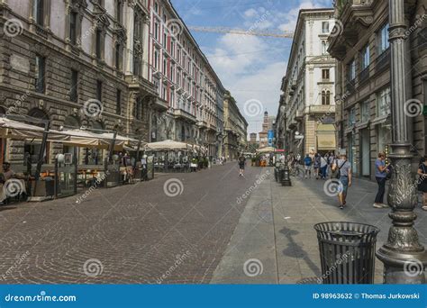 Milano City Centre Street View Editorial Photography Image Of