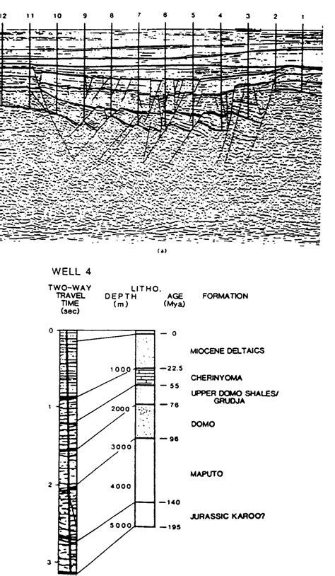 A Interpreted Seismic Section A A Trending East West