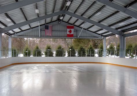 Custom Ice Rinks Residential Permanent Outdoor Rink Ice Rink Indoor