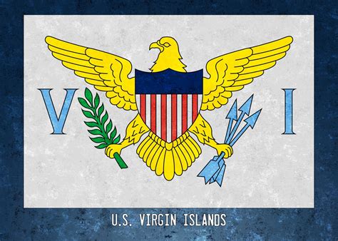 Flag Of Us Virgin Islands Poster By Enzwell Displate