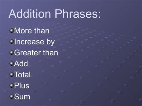 Algebraic Expressions Review Of Four Basic Operations Pptx