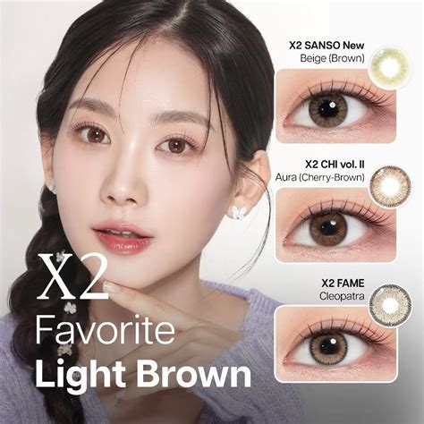 Jual X2 Softlens Light Brown Series Soflens Cokelat Soflens Wedding