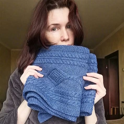 Тёплый шарф спицами Описание и схема — Paradosik Handmade — вязание для начинающих и профессионалов