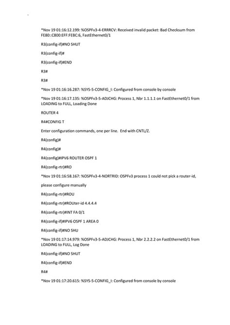 Configure Ospf V3 Single Areaa Pdf