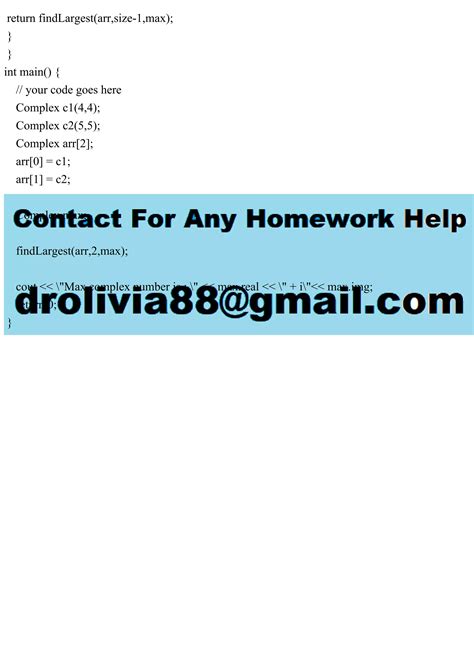C Find The Largest Complex Number In An Array Using Recursive Metpdf