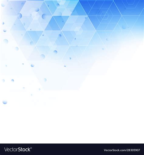 Abstract Hexagon Background Technology Polygonal Vector Image