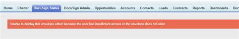 Docusignapi Need Access To Docusign From Salesforce Docusign Admin