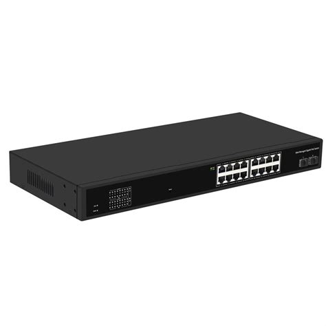 The 18 Port Gigabit Web Managed Ethernet Poe Switch Adopts High Quality And High Speed Network Ic