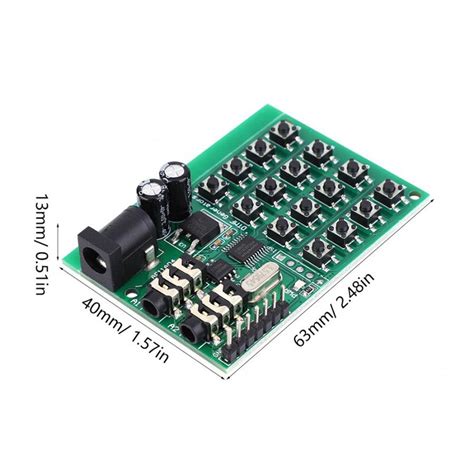 ae11a04 dtmf audio signal generator module voice dual encoder